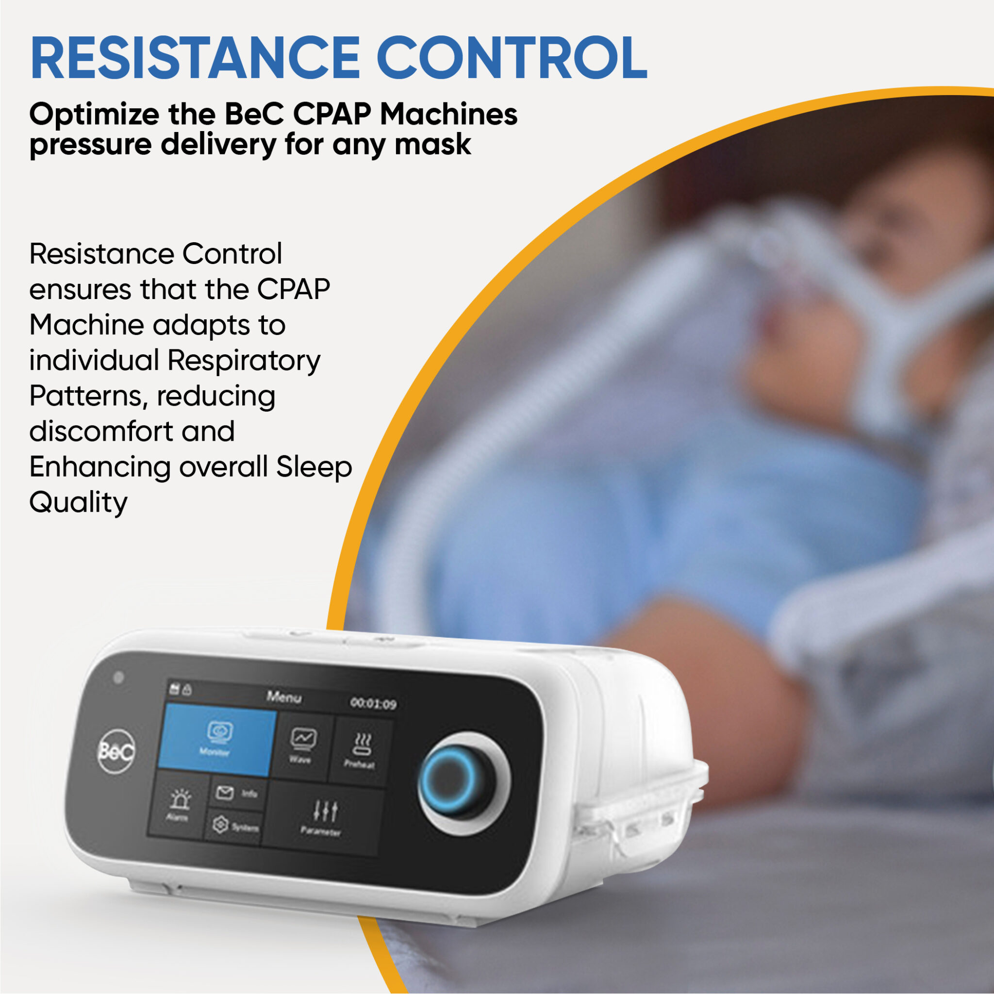 BeC CPAP Machine – Advanced Sleep Therapy Device with Whisper-Quiet ...